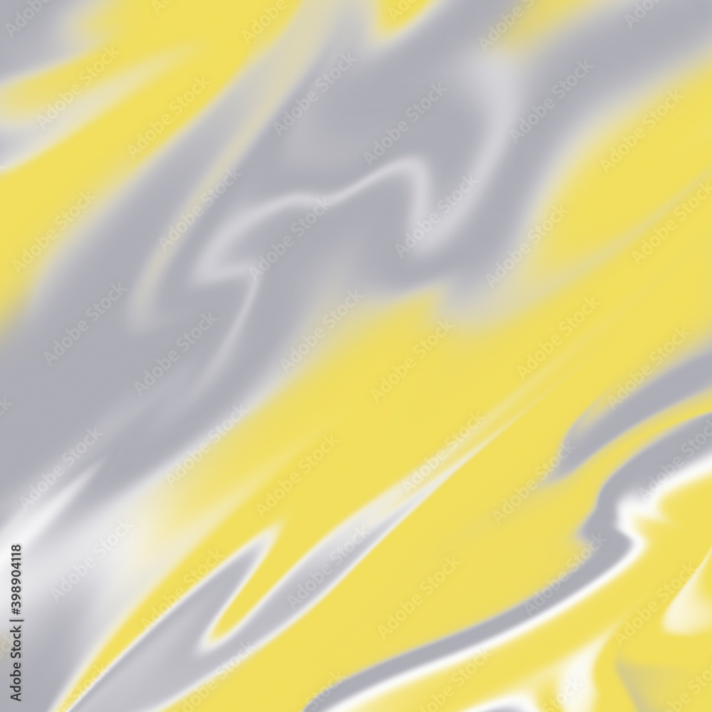 Color of the year 2021 yellow and gray design of abstract fluid texture ...