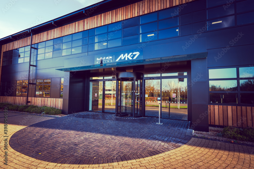 MK-7 Red Bull Racing office building responsible for Formula 1 racing ...