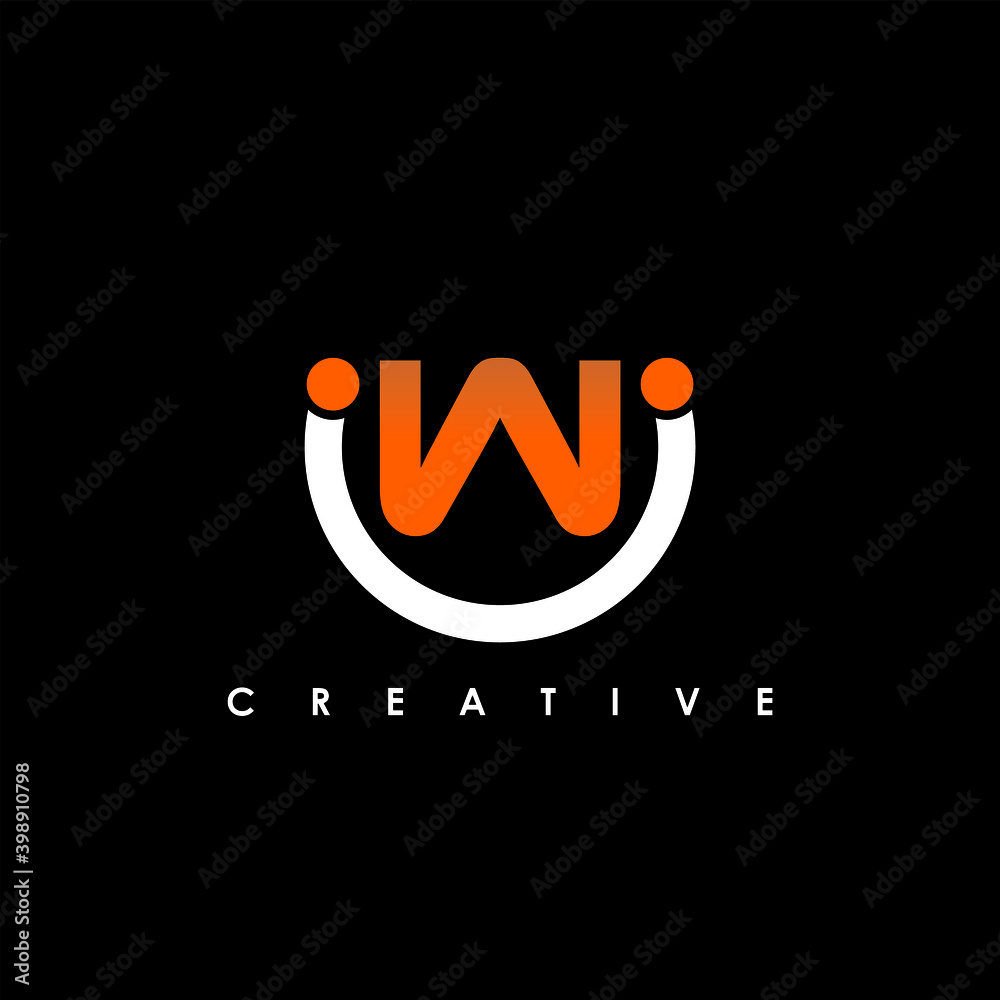 IWI Letter Initial Logo Design Template Vector Illustration Stock ...