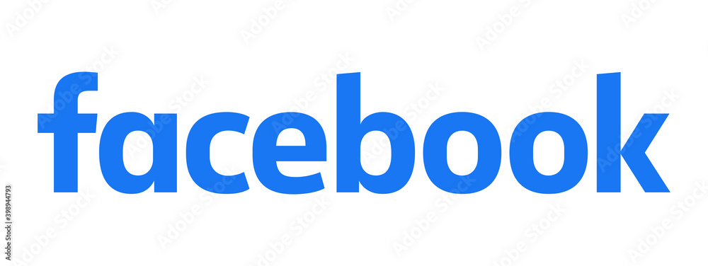 Facebook Text Logo - Vector - Latest Blue Color Font - Isolated ...