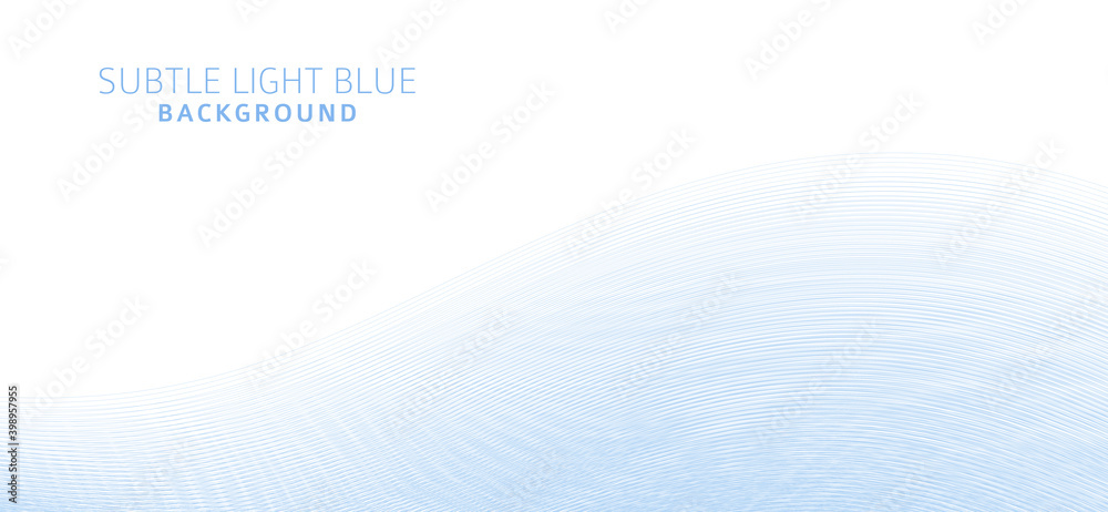 Background with thin wavy light blue lines. Subtle vector graphics ...