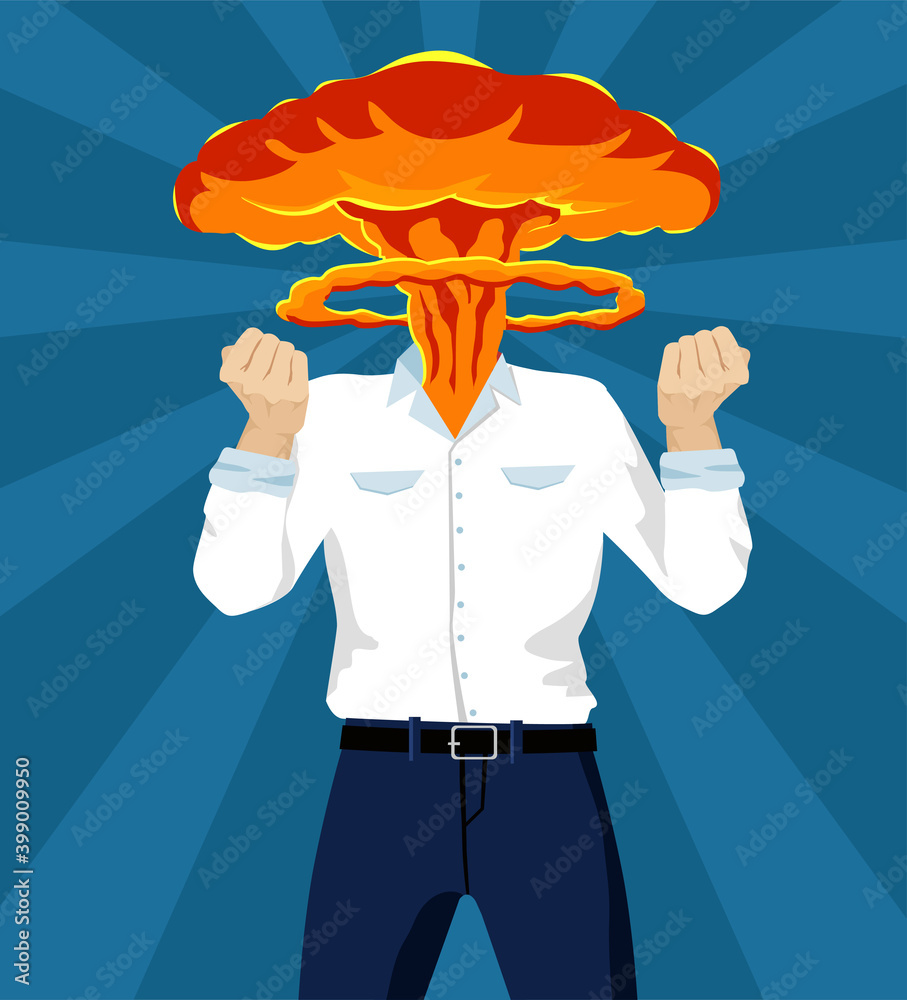 Exploding Head Cartoon