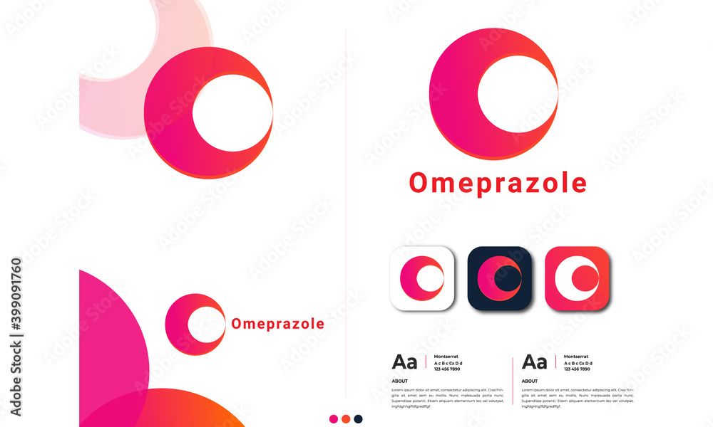 O letter modern typography logo design, Minimalist icon logo design ...