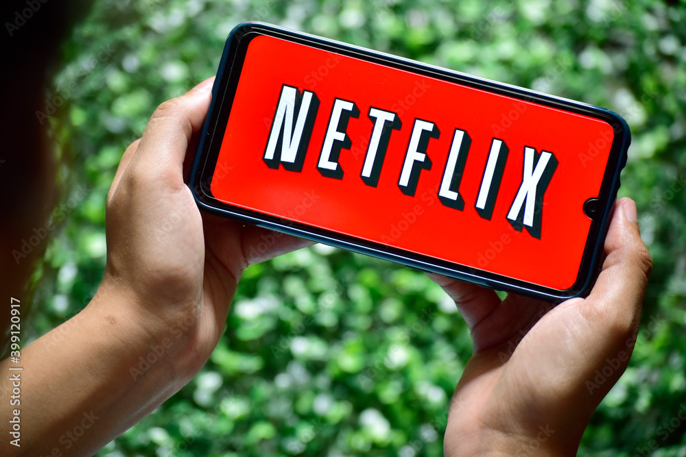 netflix logo on smartphone, ott platform netflix Stock Photo | Adobe Stock