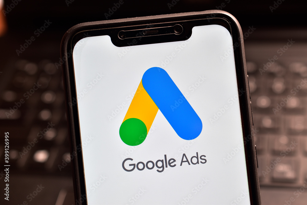 Google ads paid ad service , paid marketing Stock Photo | Adobe Stock