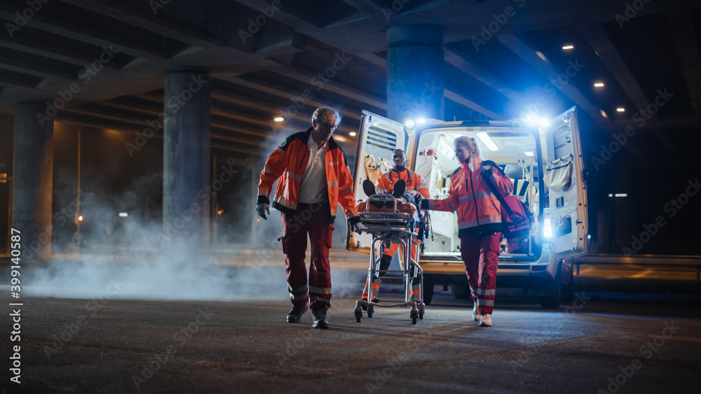 Team of EMS Paramedics React Quick to Bring Injured Patient to ...