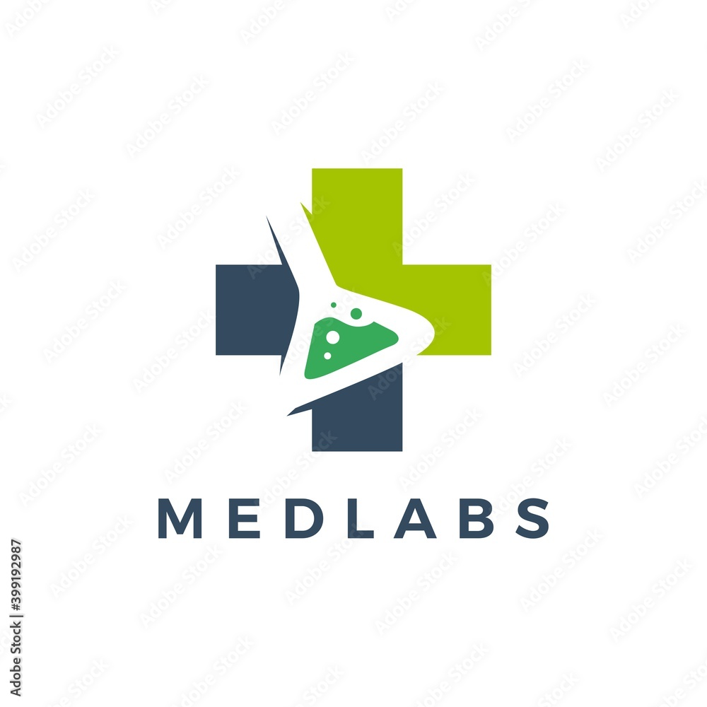medical labs logo vector icon illustration Stock Vector | Adobe Stock