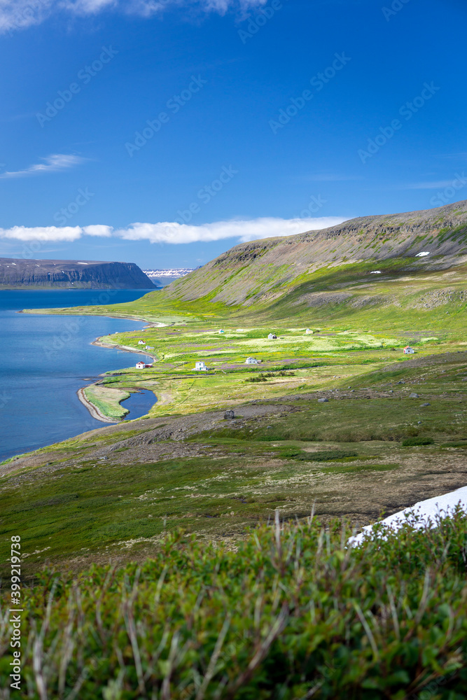Hesteyri, the most populous village in Hornstrandir nature reserve ...