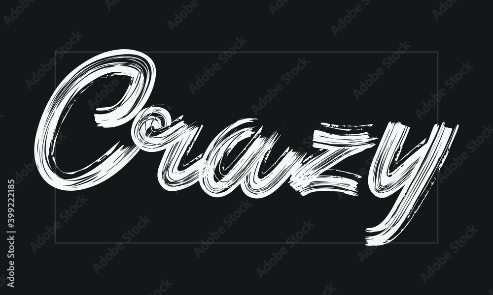 Crazy Typography Handwritten modern brush lettering words in white text ...