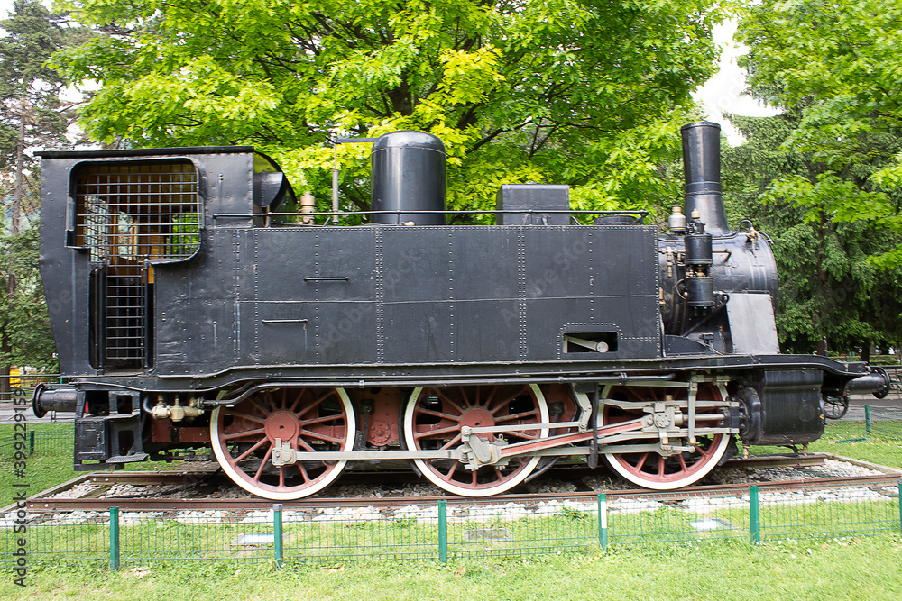 Como, Italy - May 03, 2017: Old steam locomotive preserved and on ...