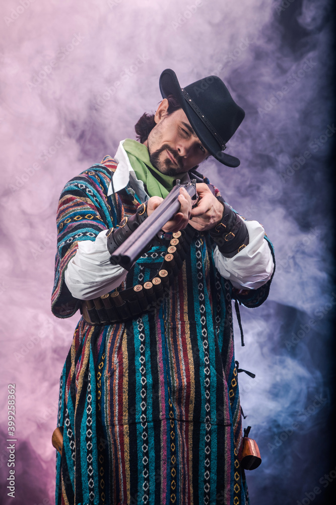 Wild West cowboy. The character Stock Photo | Adobe Stock