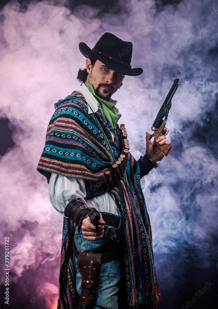 Wild West cowboy. The character Stock Photo | Adobe Stock