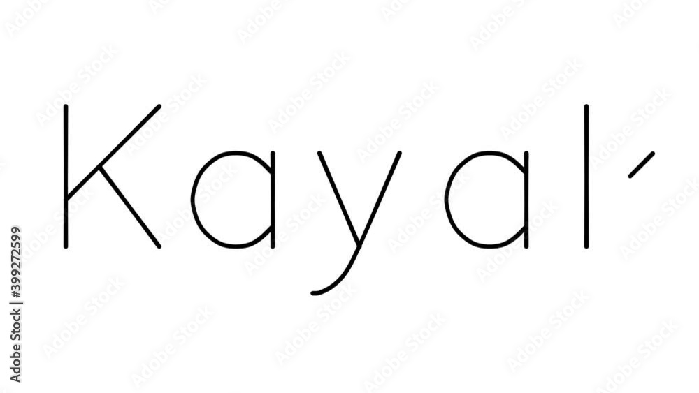 Kayak Handwritten Text Animation in Various Sans-Serif Fonts and ...
