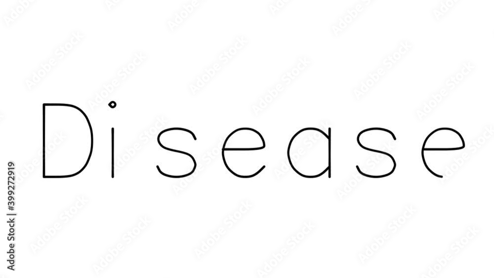 Disease Handwritten Text Animation in Various Sans-Serif Fonts and ...