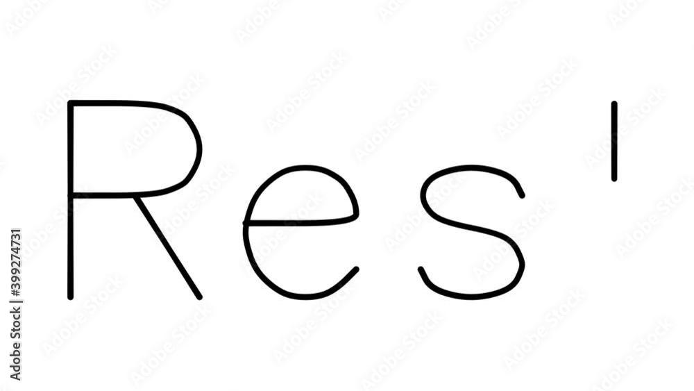 Rest Handwritten Text Animation in Various Sans-Serif Fonts and Weights ...