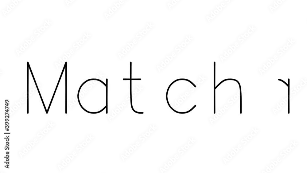Matcha Handwritten Text Animation in Various Sans-Serif Fonts and ...