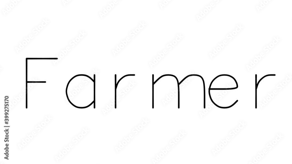 Farmer Handwritten Text Animation in Various Sans-Serif Fonts and ...