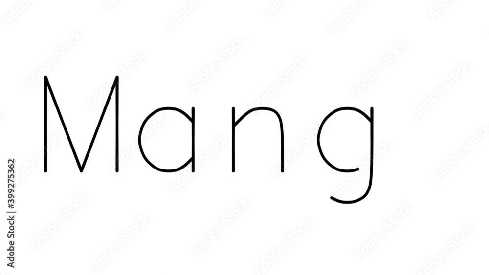 Manga Handwritten Text Animation in Various Sans-Serif Fonts and ...