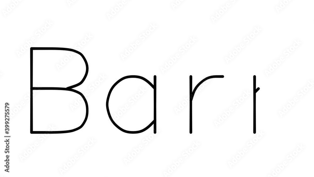 Barn Handwritten Text Animation in Various Sans-Serif Fonts and Weights ...