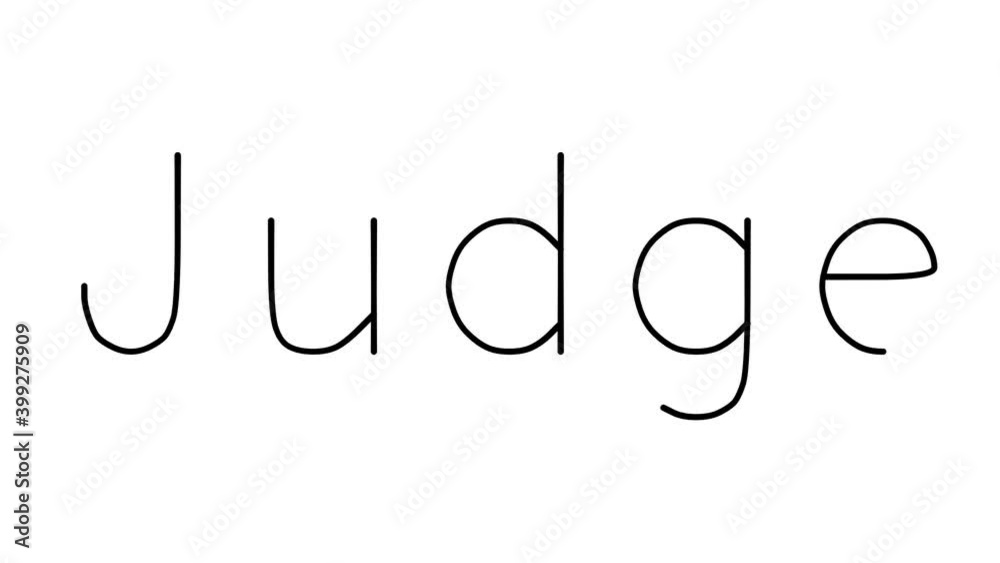 Judge Handwritten Text Animation in Various Sans-Serif Fonts and ...