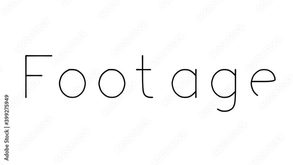 Footage Handwritten Text Animation in Various Sans-Serif Fonts and ...