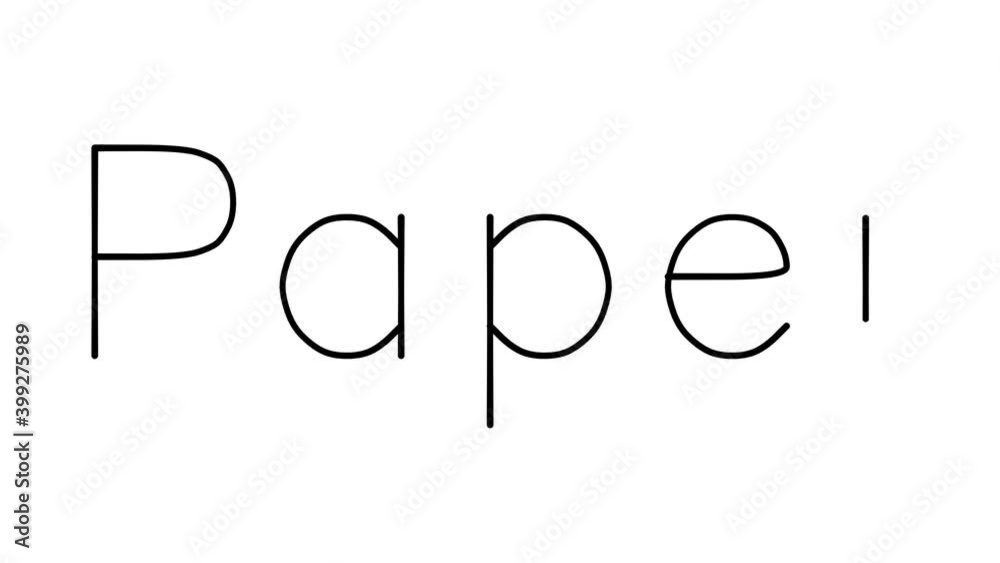 Paper Handwritten Text Animation in Various Sans-Serif Fonts and ...