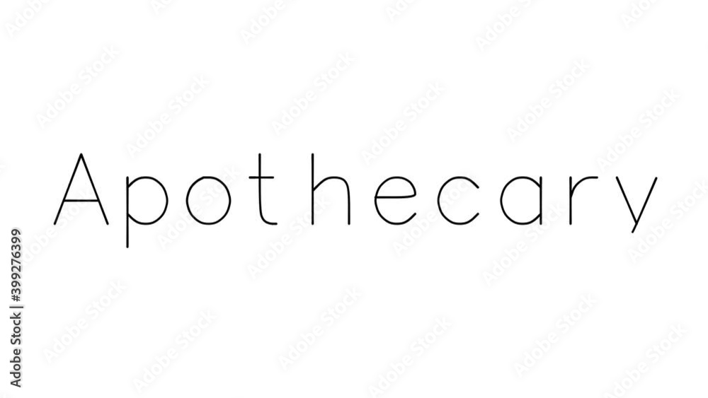 Apothecary Handwritten Text Animation in Various Sans-Serif Fonts and ...