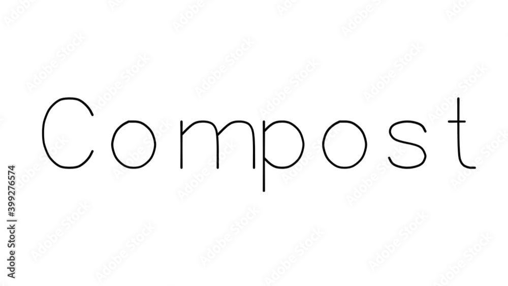 Compost Handwritten Text Animation in Various Sans-Serif Fonts and ...