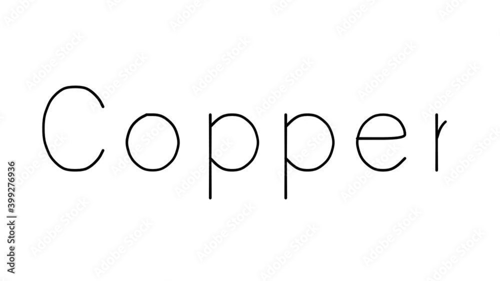 Copper Handwritten Text Animation in Various Sans-Serif Fonts and ...