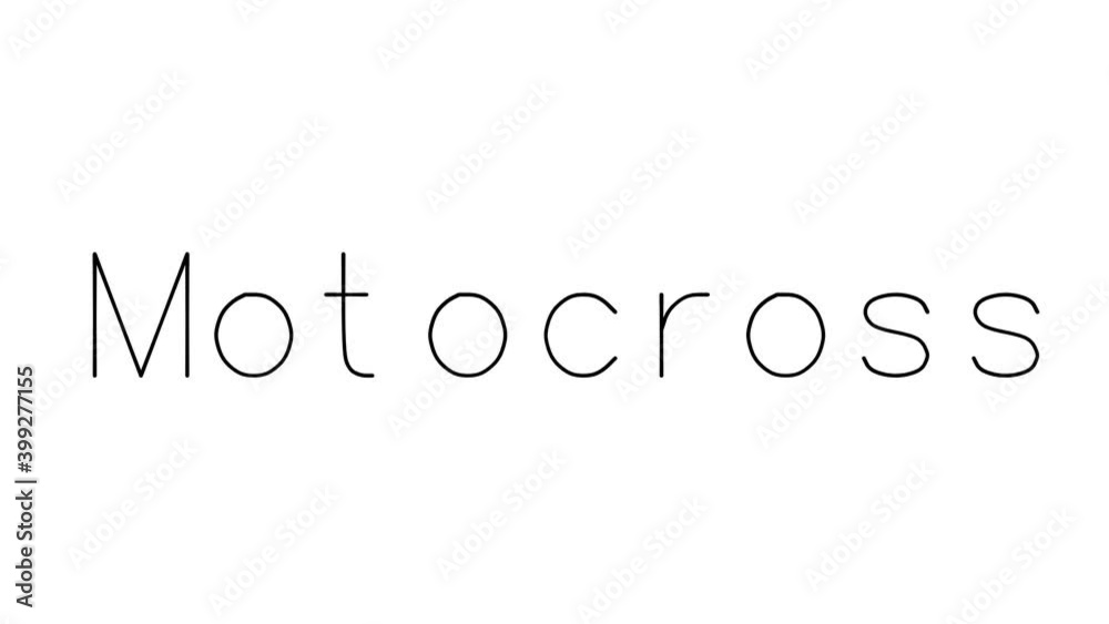 Motocross Handwritten Text Animation in Various Sans-Serif Fonts and ...