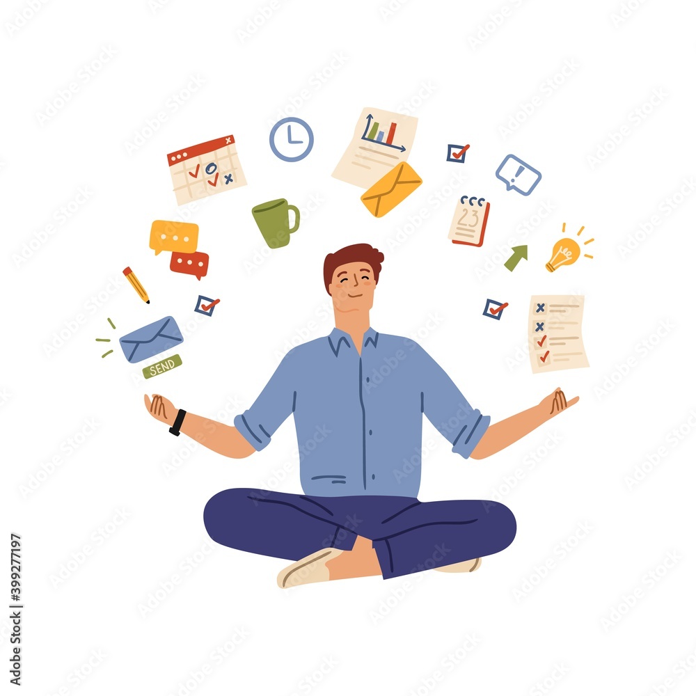 Busy Person At Work