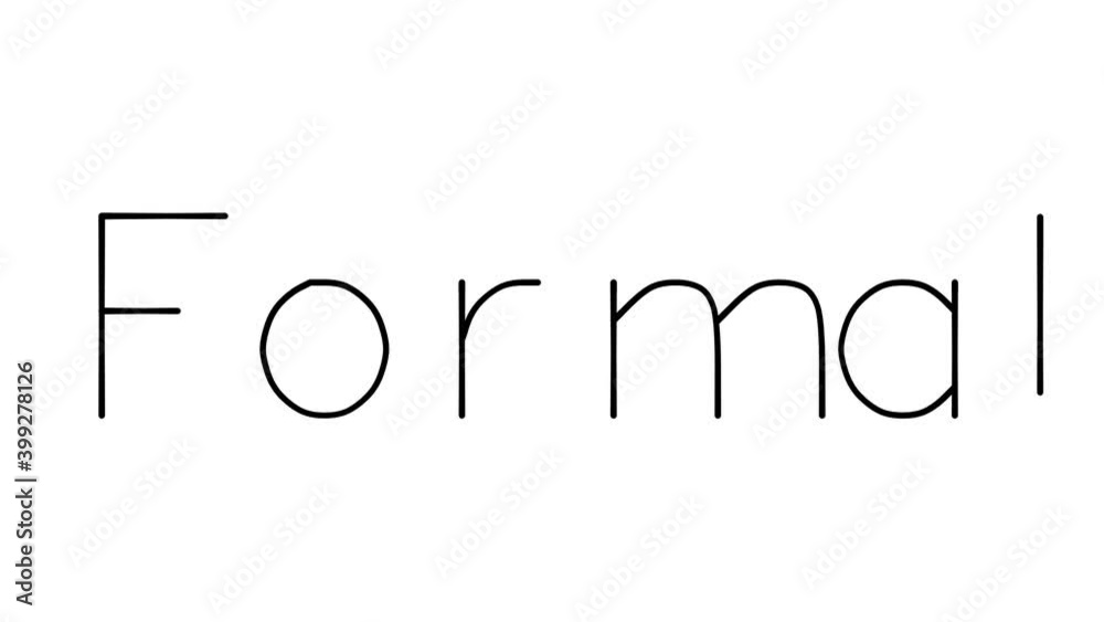 Formal Handwritten Text Animation in Various Sans-Serif Fonts and ...