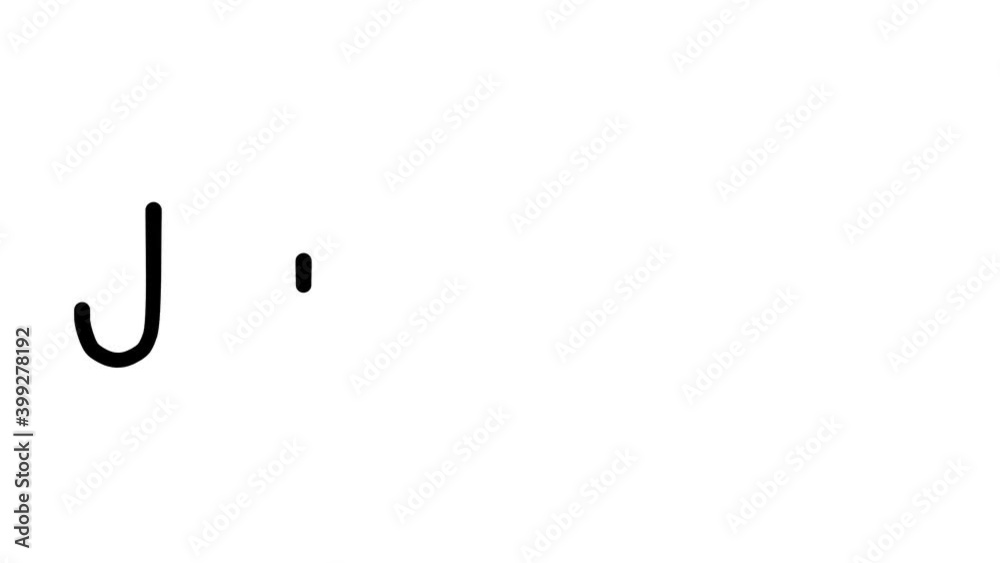 Janitor Handwritten Text Animation in Various Sans-Serif Fonts and ...