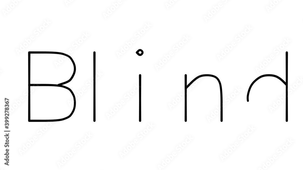 Vidéo Stock Blind Handwritten Text Animation in Various Sans-Serif ...