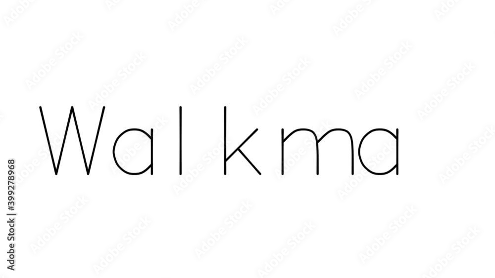 Walkman Handwritten Text Animation in Various Sans-Serif Fonts and ...