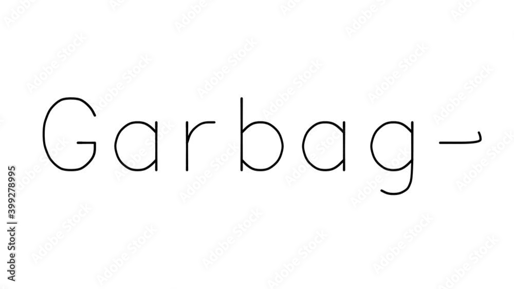 Garbage Handwritten Text Animation in Various Sans-Serif Fonts and ...