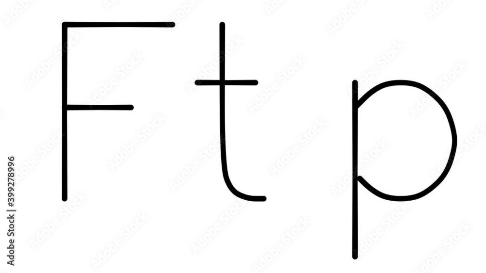 Ftp Handwritten Text Animation in Various Sans-Serif Fonts and Weights ...