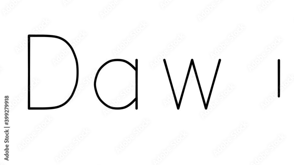 Dawg Handwritten Text Animation in Various Sans-Serif Fonts and Weights ...