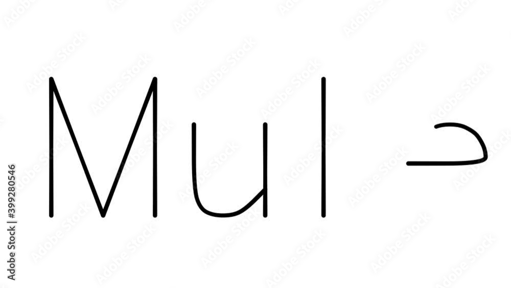 Mule Handwritten Text Animation in Various Sans-Serif Fonts and Weights ...