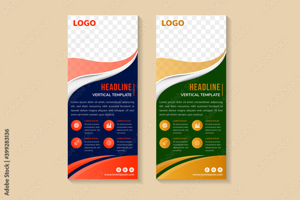 Set of abstract banner template design for promotion of business ...
