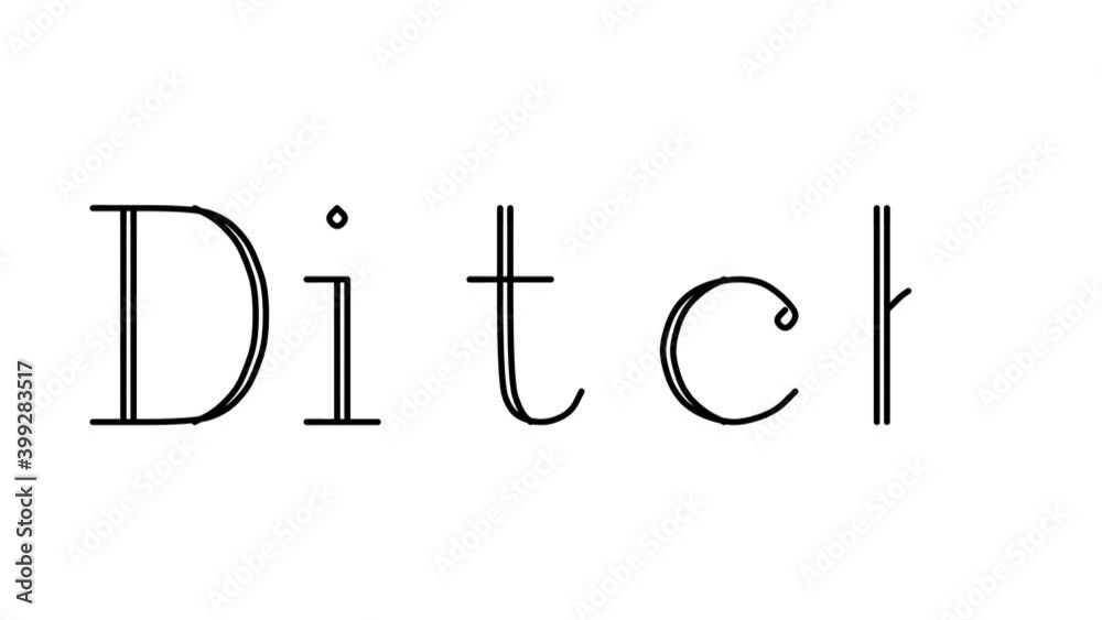 Ditch Animated Handwriting Text in Serif Fonts and Weights Stock Video ...