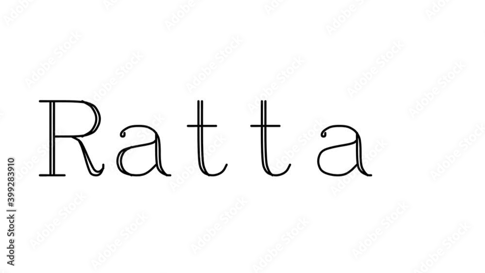 Rattan Animated Handwriting Text in Serif Fonts and Weights Stock Video ...