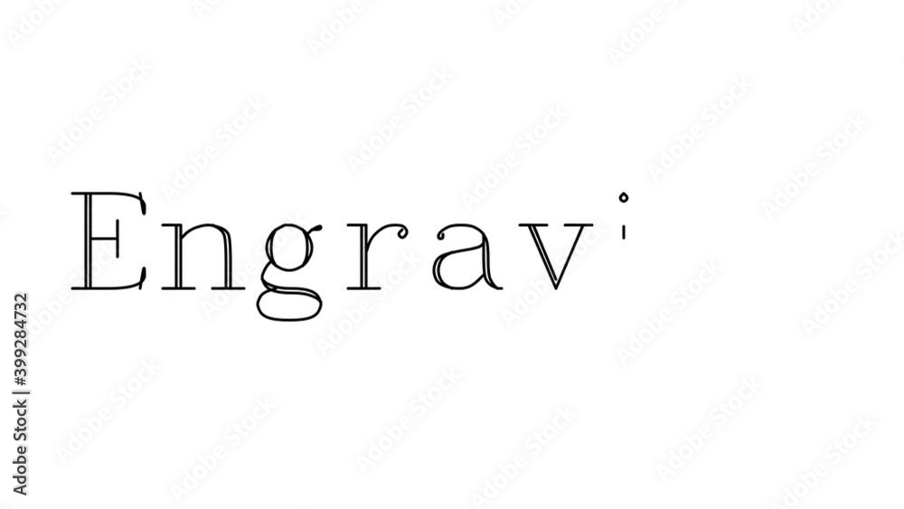 Engraving Animated Handwriting Text in Serif Fonts and Weights Stock ...