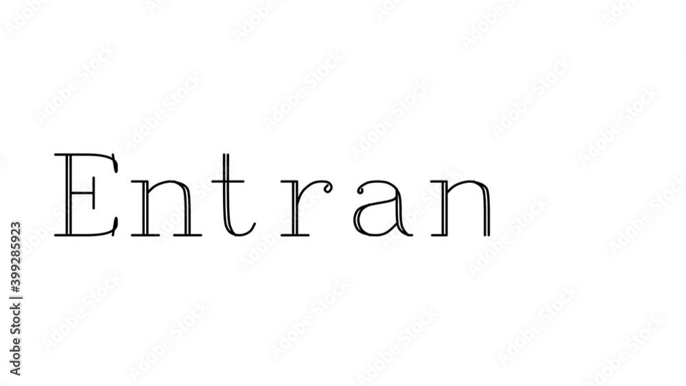 Entrance Animated Handwriting Text in Serif Fonts and Weights Stock ...