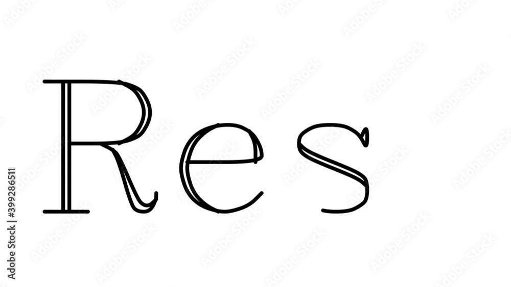 Rest Animated Handwriting Text in Serif Fonts and Weights vídeo de ...