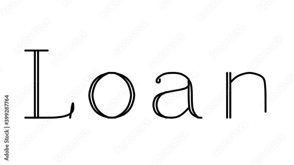 Loan Animated Handwriting Text in Serif Fonts and Weights Stock 비디오 ...