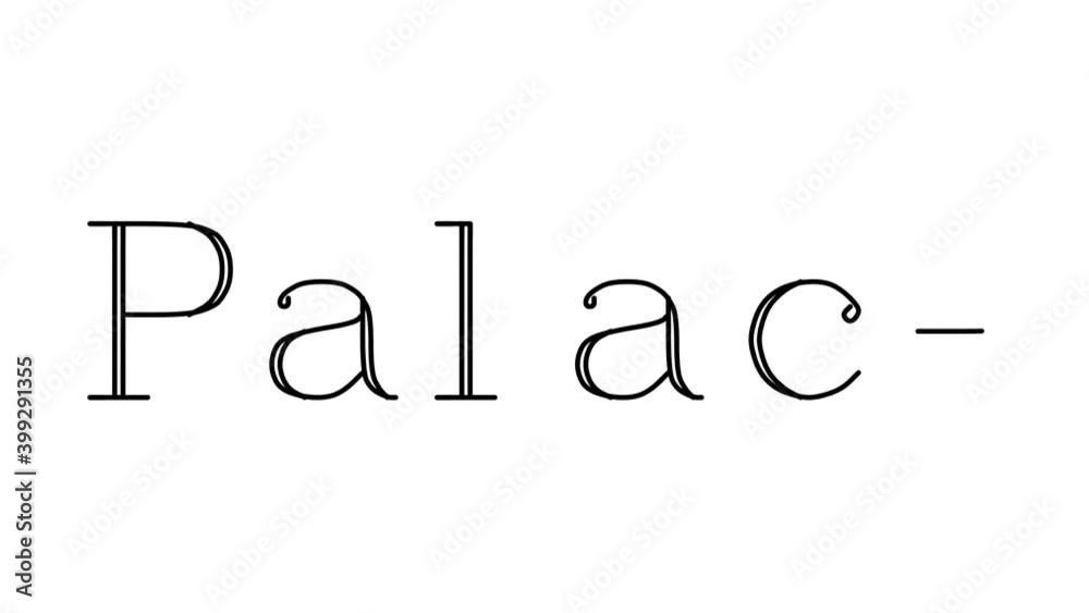 Palace Animated Handwriting Text in Serif Fonts and Weights Stock Video ...