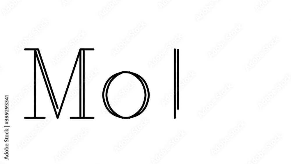 Mold Animated Handwriting Text in Serif Fonts and Weights Stock Video ...