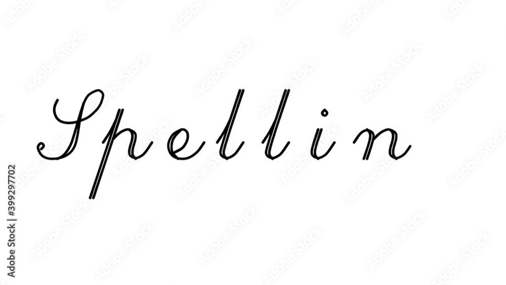 Spelling Decorative Handwriting Animation in Six Cursive and Gothic ...
