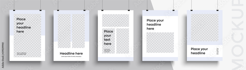 Modern poster template. Easy to adapt to brochure, annual report ...